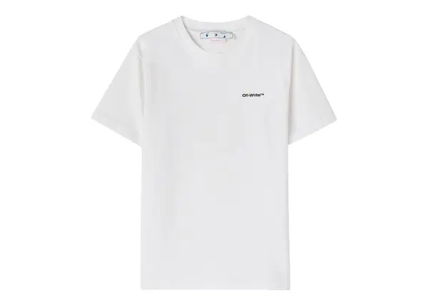 Off-White Off Wave Outl Diag Slim Short Sleeve Tee Shirt