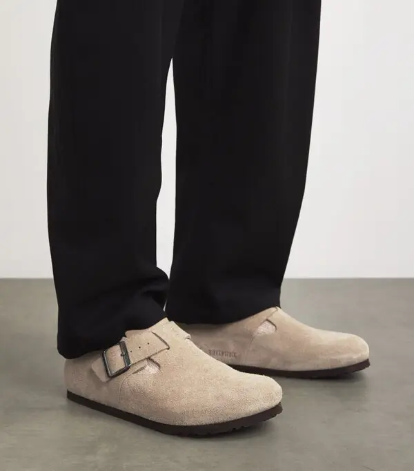 BIRKENSTOCK Suede London Clogs
