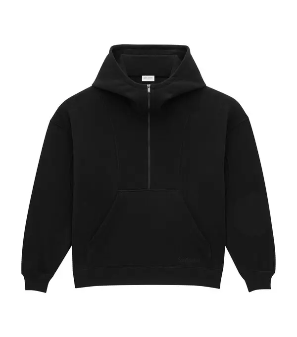 Saint Laurent Cotton Half-zip Hoodie