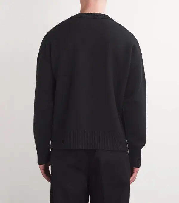 AMI Paris Virgin Wool Logo Sweater