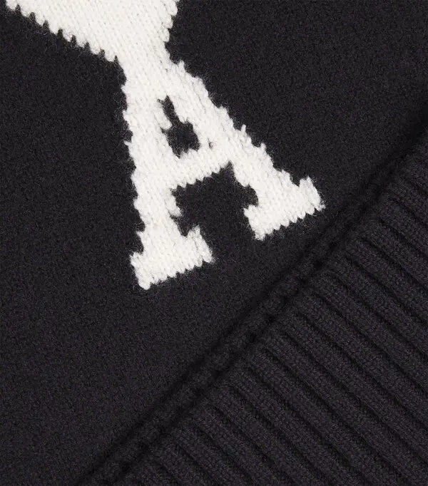 AMI Paris Virgin Wool Logo Sweater