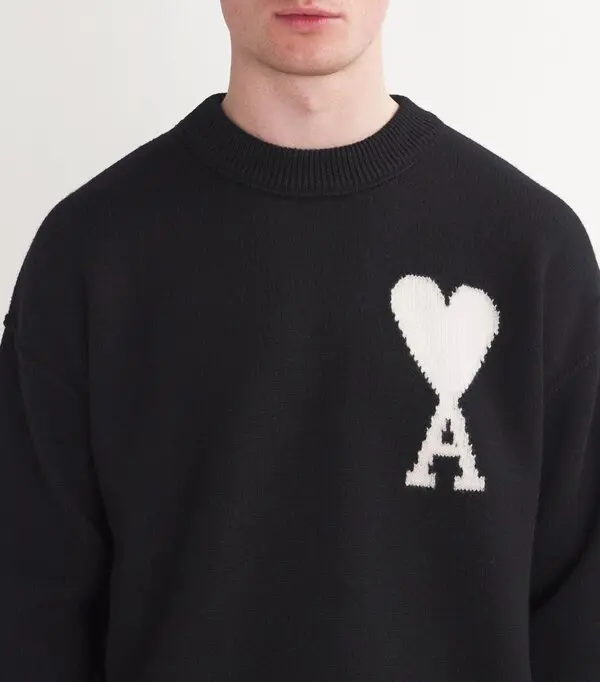 AMI Paris Virgin Wool Logo Sweater
