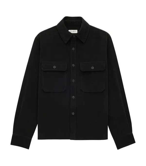 Saint Laurent Cotton Shirt - Grey