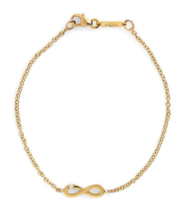 JENNIFER MEYER Yellow And Diamond Infinity Chain Bracelet - Gold