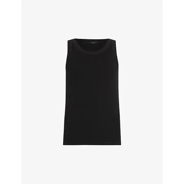 ALLSAINTS Rina Sleeveless Stretch-woven Tank - Black