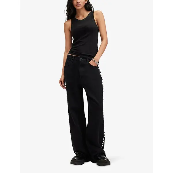 ALLSAINTS Rina Sleeveless Stretch-woven Tank - Black