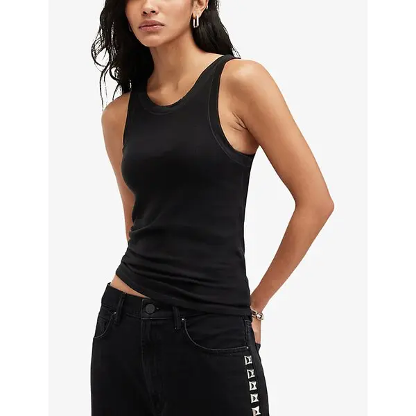 ALLSAINTS Rina Sleeveless Stretch-woven Tank - Black