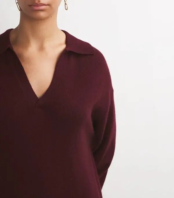 Crush Cashmere Cashmere Dylan Maxi Dress - Red | Editorialist