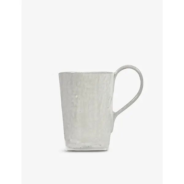 SERAX La Mère Curved-handle Glazed Stoneware Mug 11.5cm - White