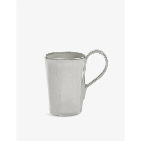 SERAX La Mère Curved-handle Glazed Stoneware Mug 11.5cm - White