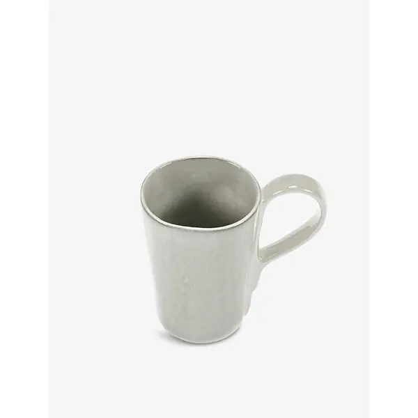 SERAX La Mère Curved-handle Glazed Stoneware Mug 11.5cm - White