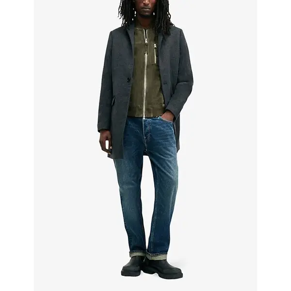 ALLSAINTS Kairo Regular-fit Zip-up Suede Bomber Jacket Xxl