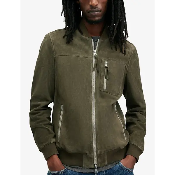 ALLSAINTS Kairo Regular-fit Zip-up Suede Bomber Jacket Xxl