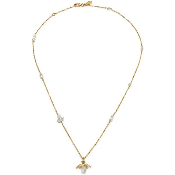 LA MAISON COUTURE Bee Gemstone Necklace - Gold