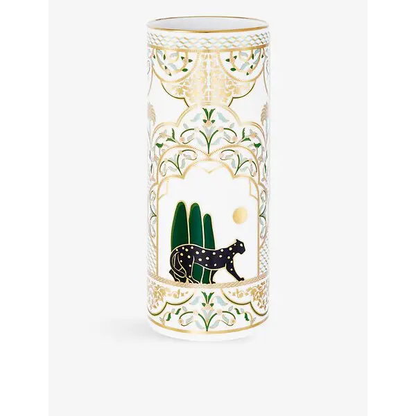 CARTIER Panthère De Medium Porcelain Vase 22cm - Porcelain White
