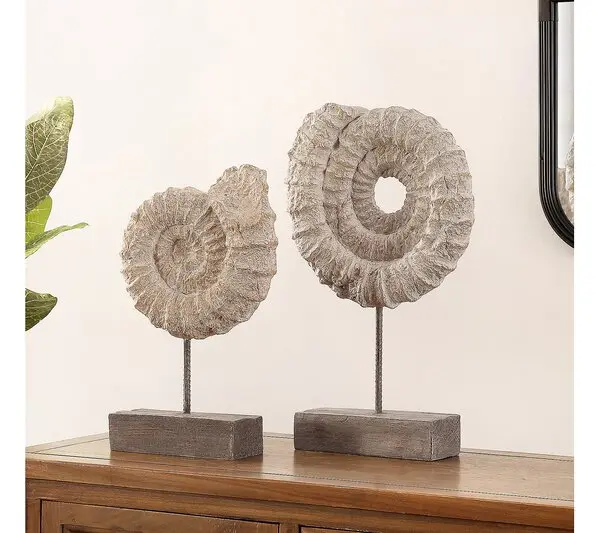 SAFAVIEH Toren Set Of 2 Ammonite Shell Table De Cor - One-color