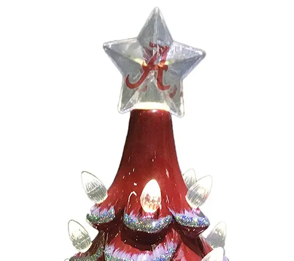 SANTA'S WORKSHOP 14' Collegiate Light Up Cerami C Tree