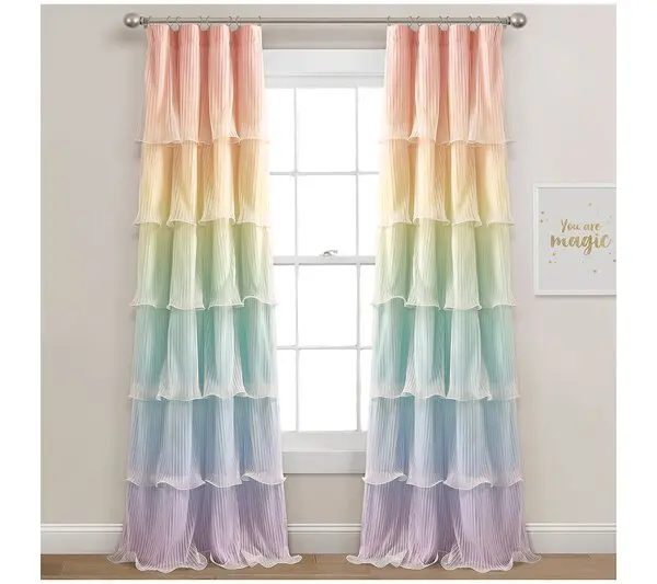 LUSH DECOR S/2 Rainbow Ombre Nerina Window Pane L