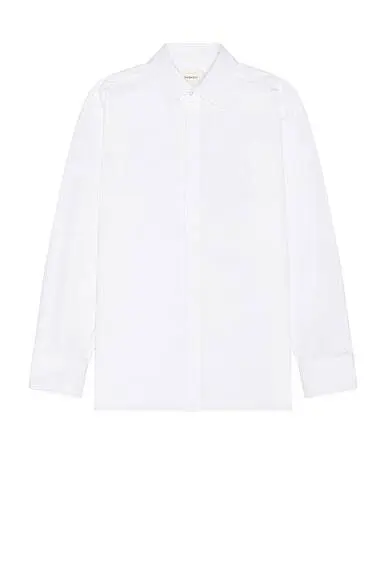 Saint Laurent Chemise Col Monsieur - Blanc