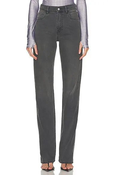 Coperni Straight Leg Jeans - Grey