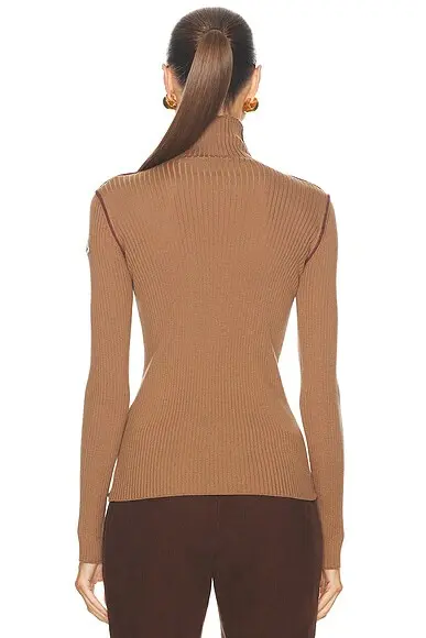 Moncler Turtleneck Top - Beige
