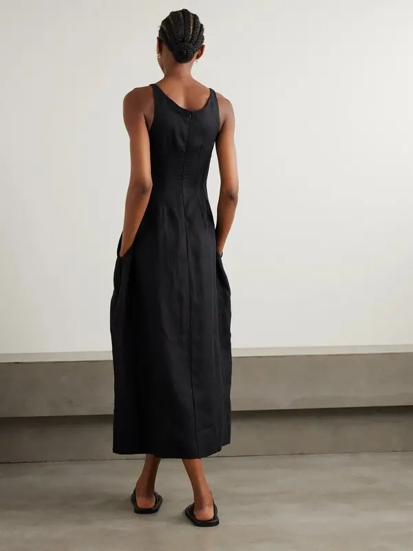 sanne mini dress black Irenic Bow Flare Mini Dress Black main image 0