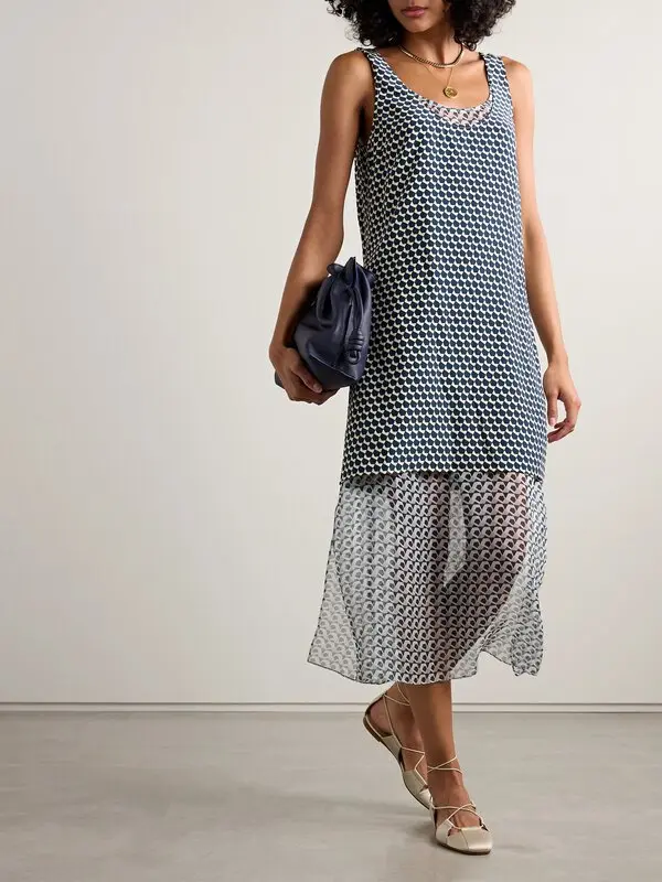 claudette silk midi dress Home