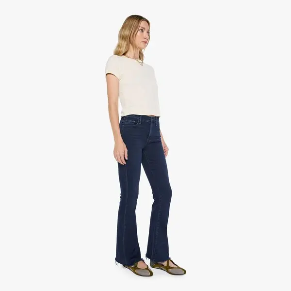 MOTHER The Weekender Fray Jeans - Blue