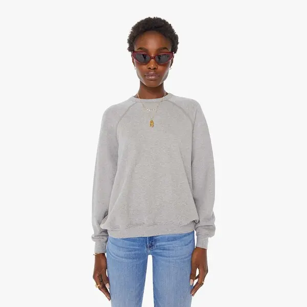 MOTHER The Biggie Concert Heather Shirt - Grey