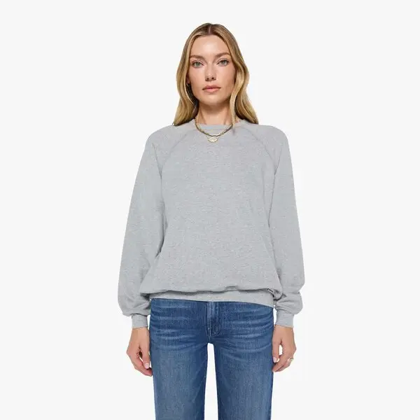MOTHER The Biggie Concert Heather Shirt - Grey