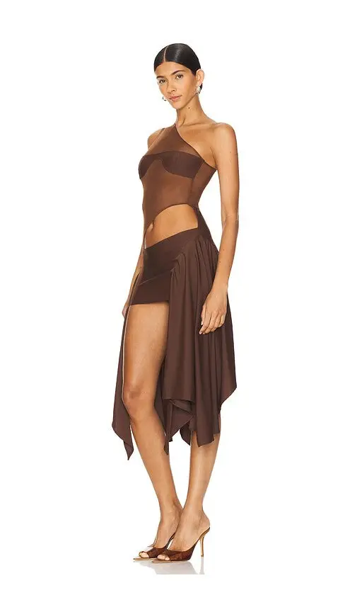 SKETCH-Y Tricot Mesh Dress