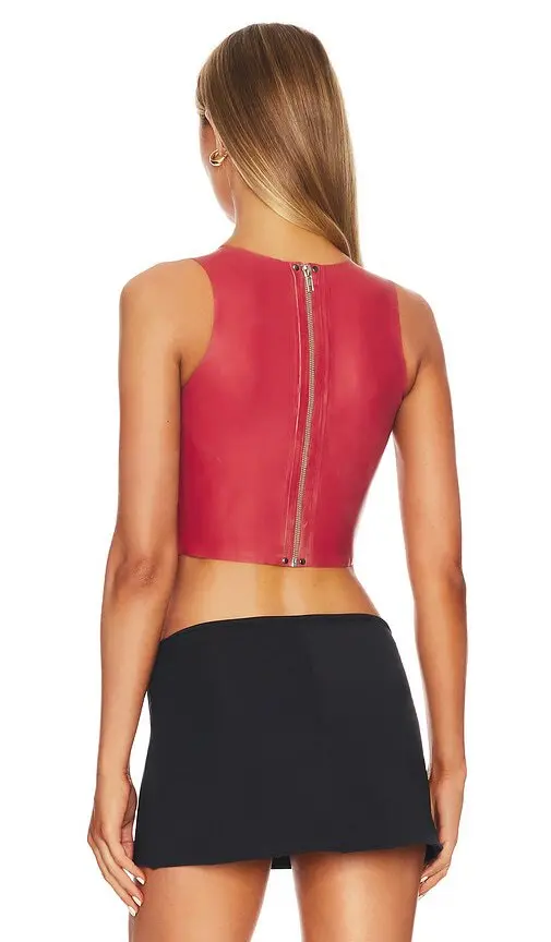 Miaou Jinx Top In Latex