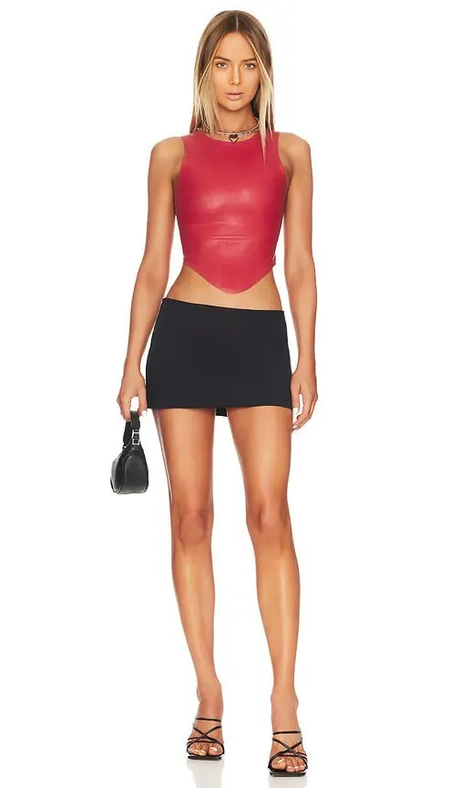 Miaou Jinx Top In Latex
