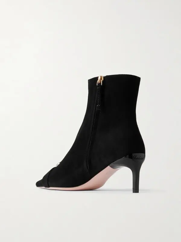 ROGER VIVIER Viv' Canard 55 Suede Ankle Boots
