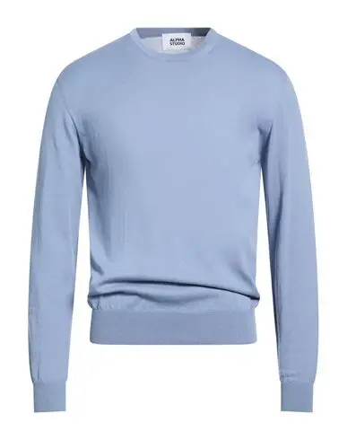 Alpha Studio Cotton Knit Sweater - Blue