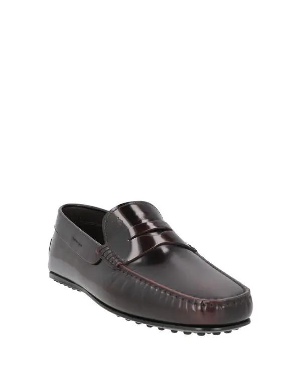 TOD'S Leather Loafers - Red
