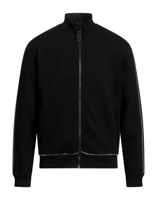 BIKKEMBERGS Cotton Elastane Fleece Sweatshirt With Stand Collar And Zipper Fastening