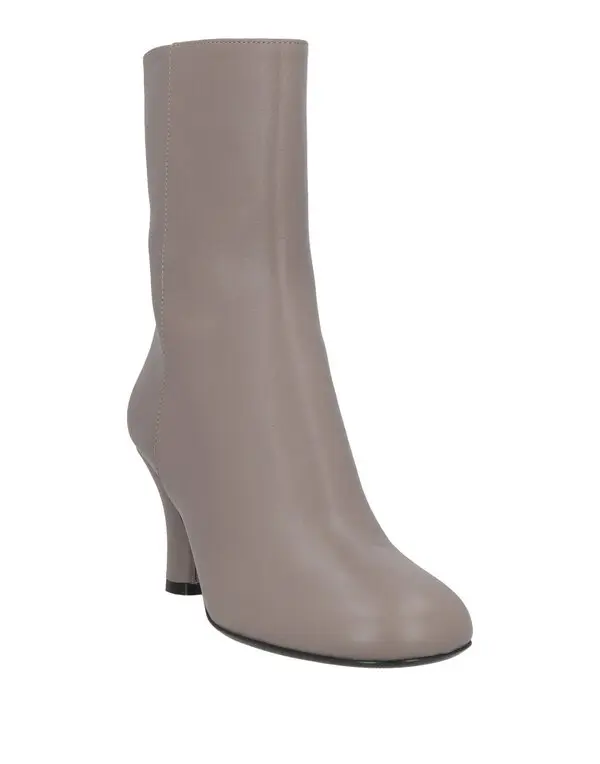 Emporio Armani Leather Ankle Boots - Grey