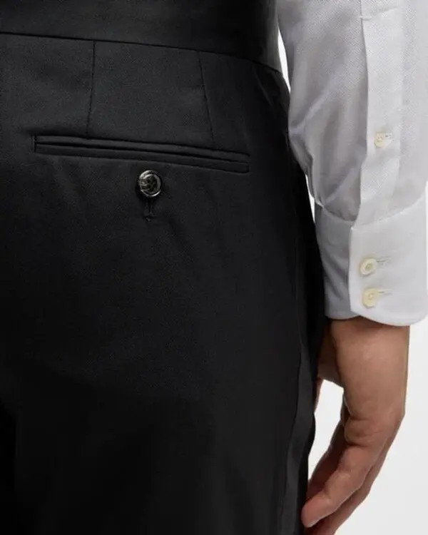 Giorgio Armani Apos;s Solid Formal Tuxedo Pants