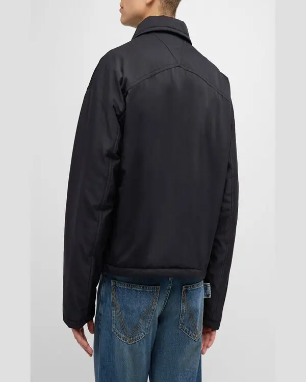 Bottega Veneta ダークグレー コーチジャケット Bottega Veneta Gray Triangle Pocket Jacket Bottega Veneta