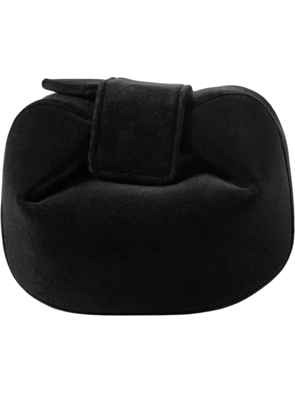 Gabriela Hearst Soft Demi Velvet Clutch - Black