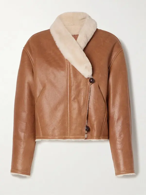 Isabel Marant Étoile Eriana Cropped Shearling Jacket