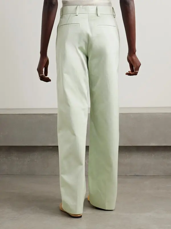Dries Van Noten Satin Straight-leg Pants