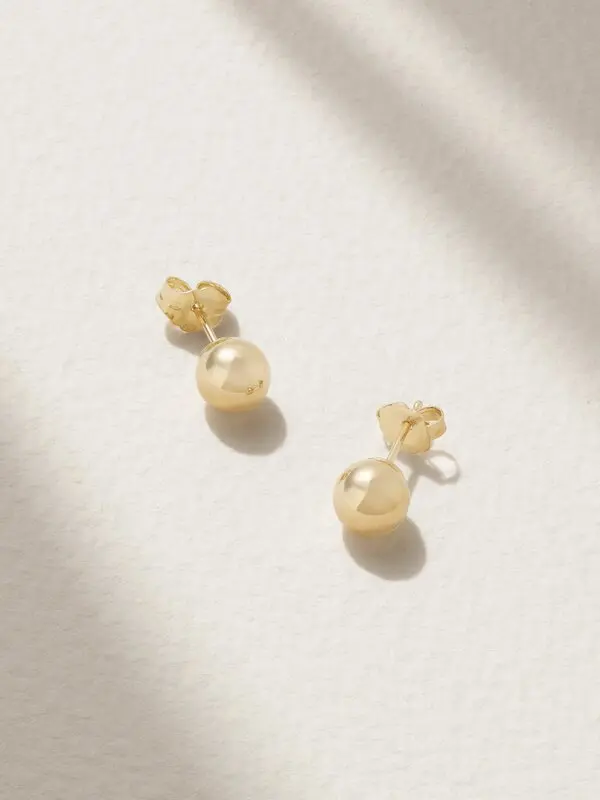 Mateo 14-karat Stud Earrings - Gold