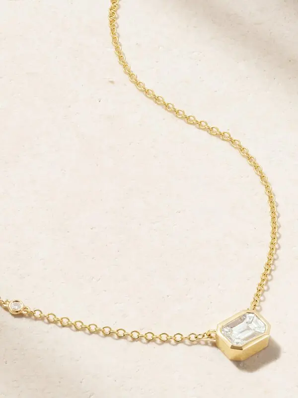 Shay Illusion 18-karat Diamond Necklace - Gold