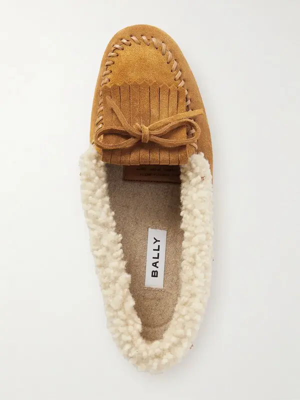Bally Klemp Shearling-trimmed Loafers