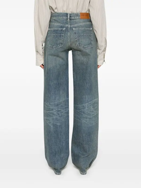 Kenzo Asagao Straight Leg Jeans