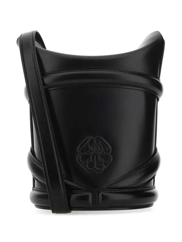 Alexander McQueen The Curve Bucket Bag - Black