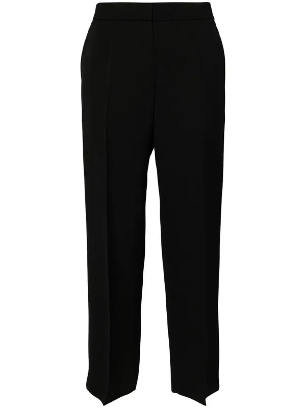 JIL SANDER Straight-leg High-waist Trousers - Black