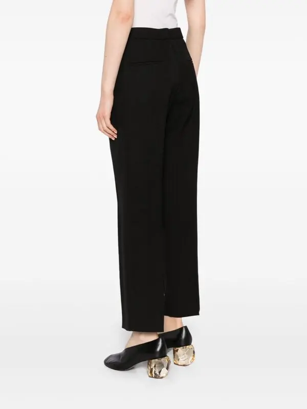 JIL SANDER Straight-leg High-waist Trousers - Black